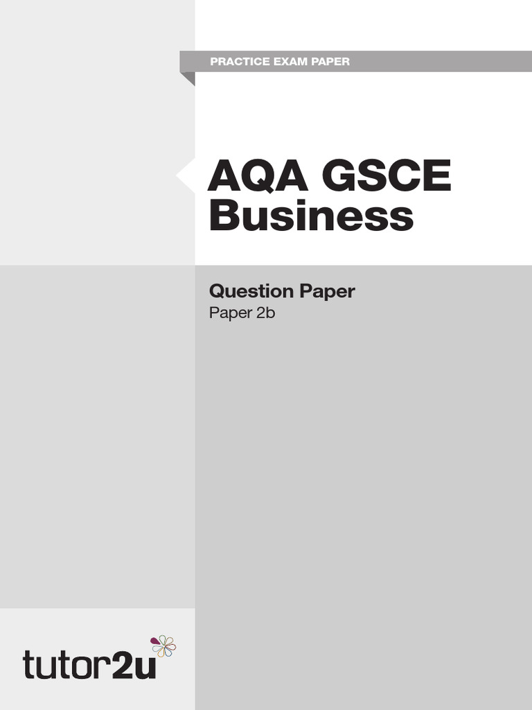 04 - AQA GCSE Business Practice Exam Paper 2b | PDF | Airlines | Low ...