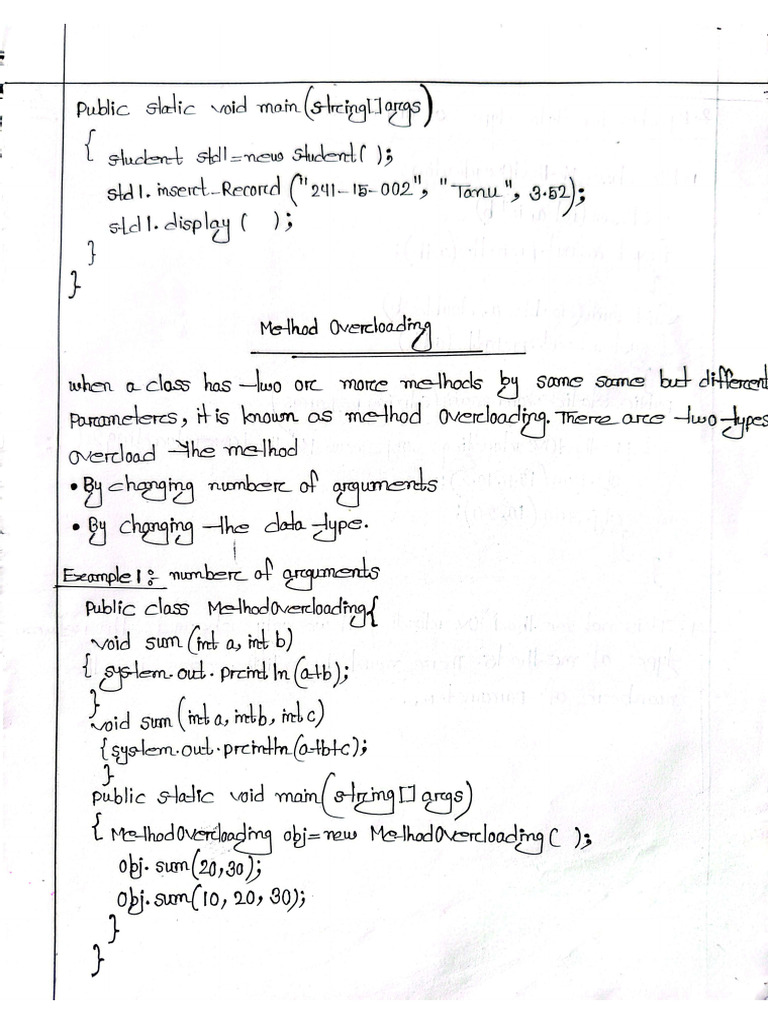 Oop Final Exam Notes | PDF