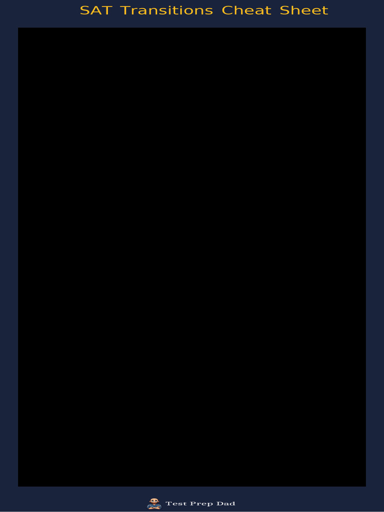 Transitions Cheat Sheet (10 X 25 In) | PDF