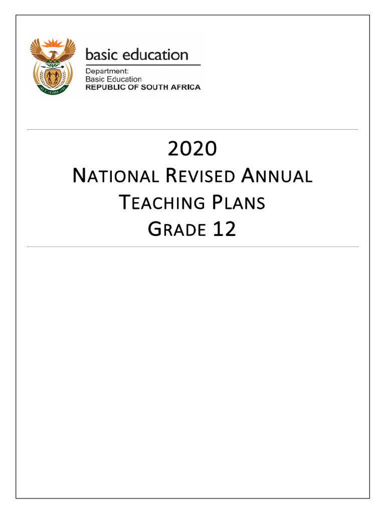 2020 Grade 12 Revised Teaching Plans | PDF | Curriculum | Income Statement