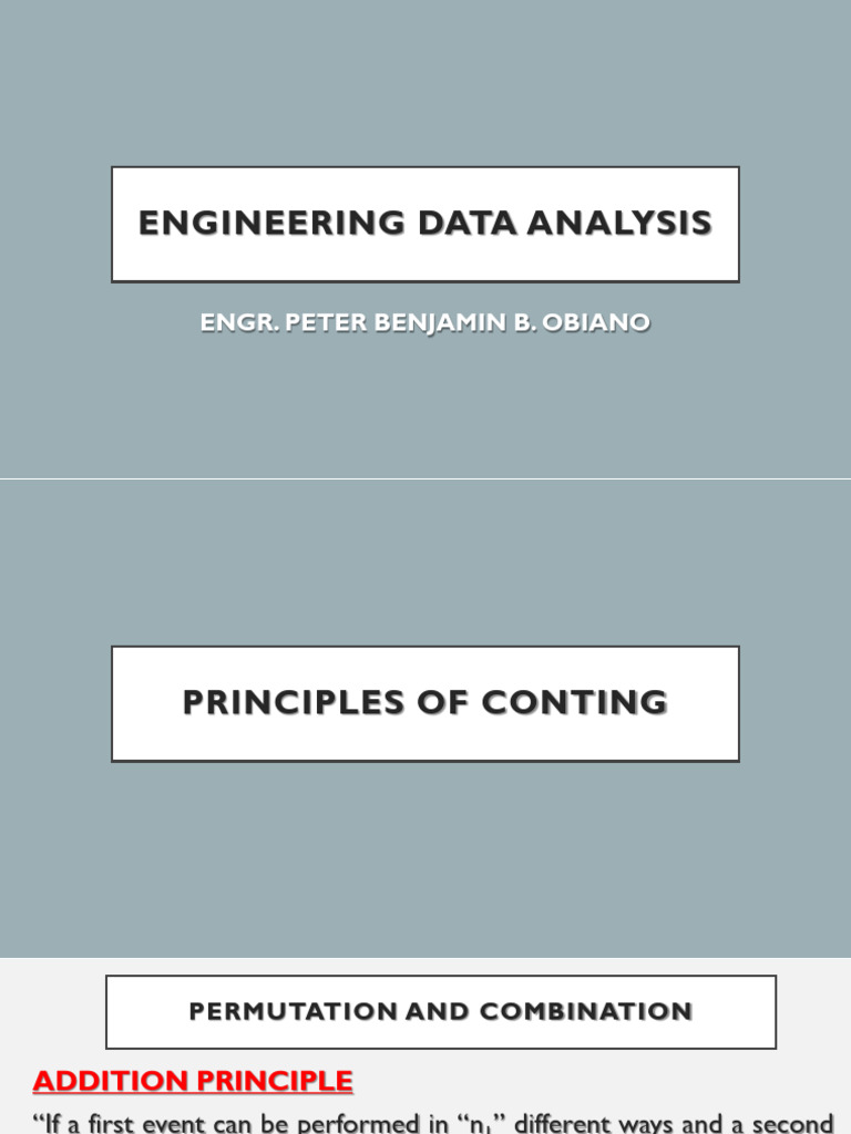 Engineering Data Analysis 252561stsem Notes | PDF | Statistics ...