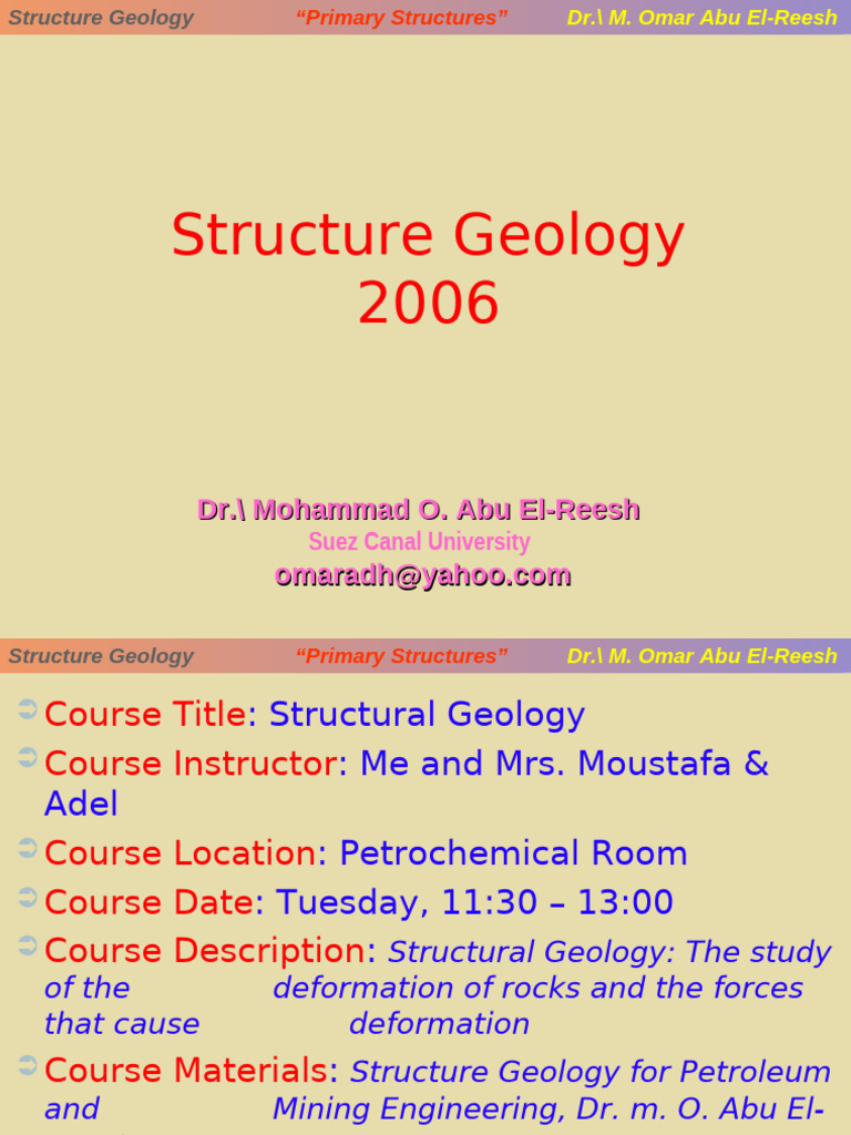Primary Structures in Structural Geology | PDF | Stratigraphy ...