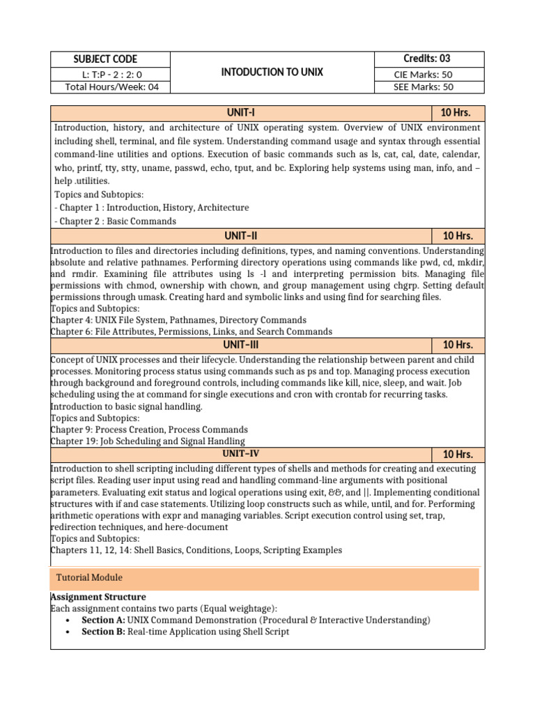 Introduction to UNIX Operating System | PDF | Software Engineering ...