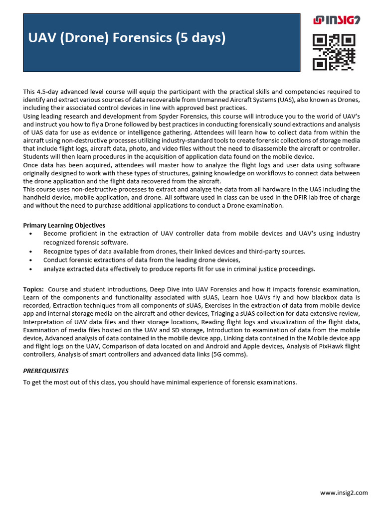 UAV Drone Forensics | PDF | Unmanned Aerial Vehicle | Data