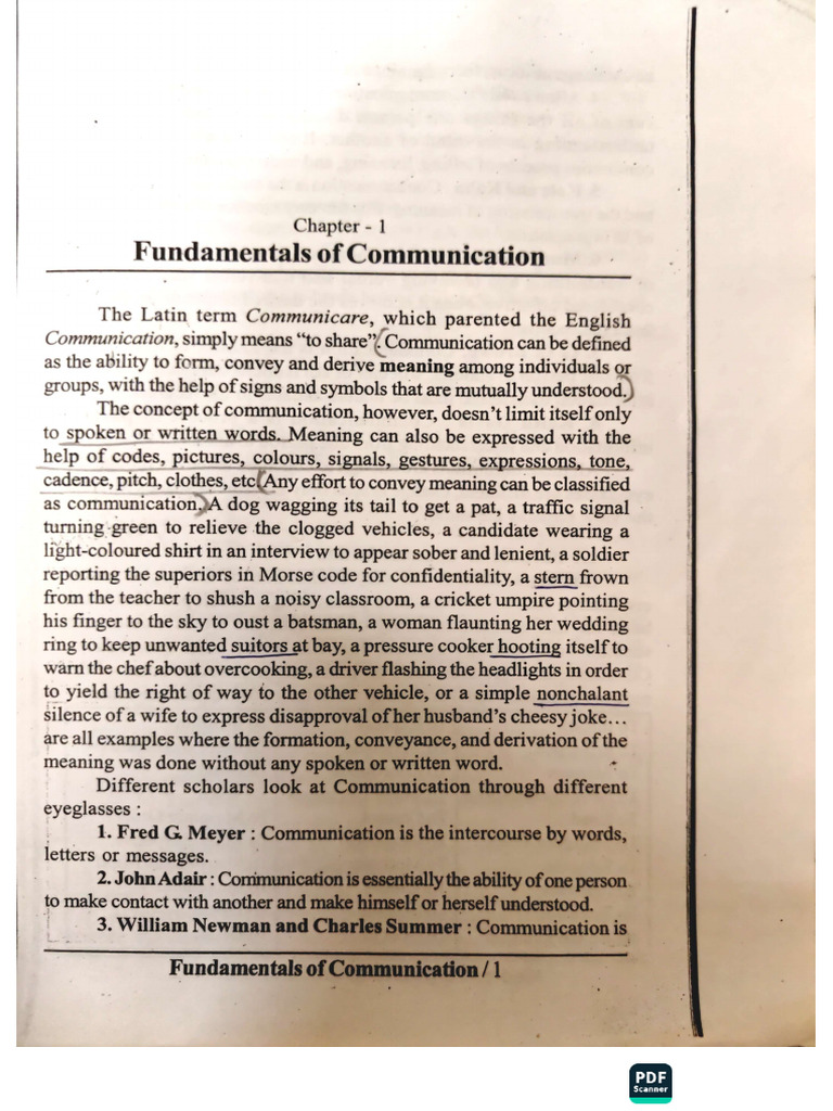 Fundamentals of Communication | PDF