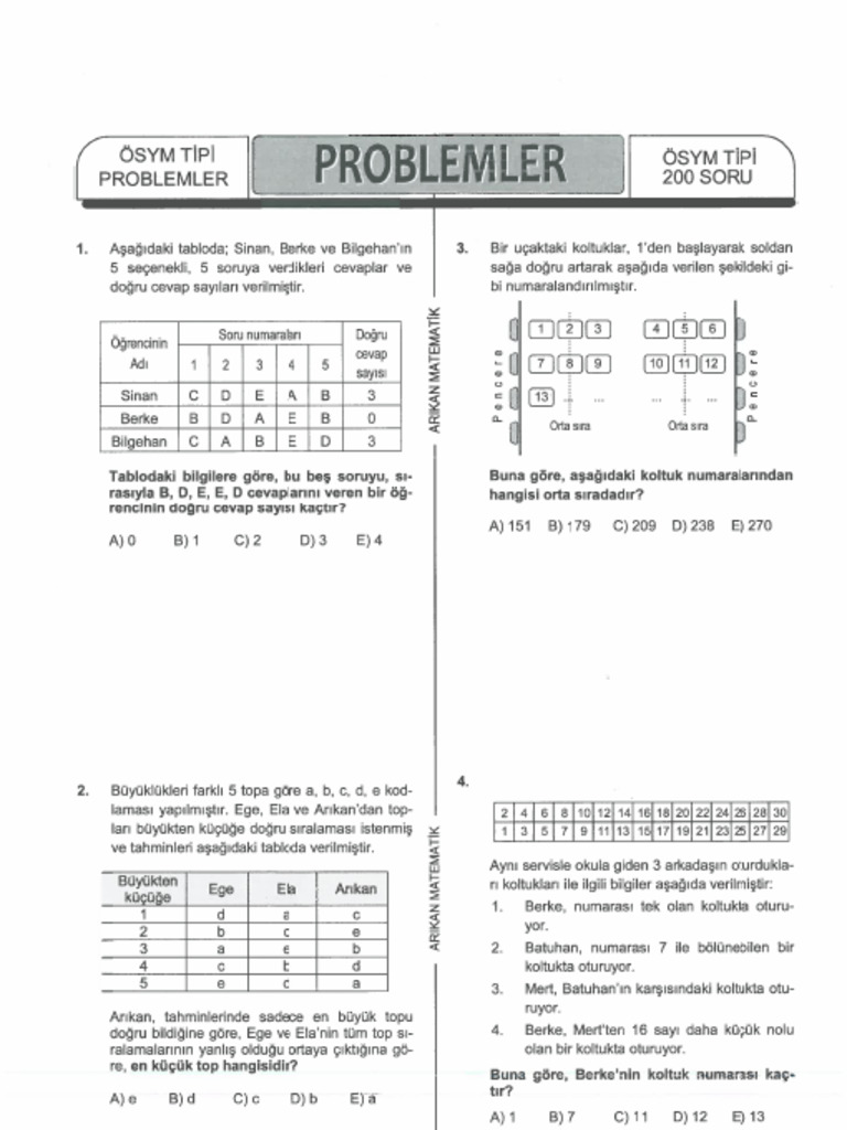 A 200 Soru Problem | PDF