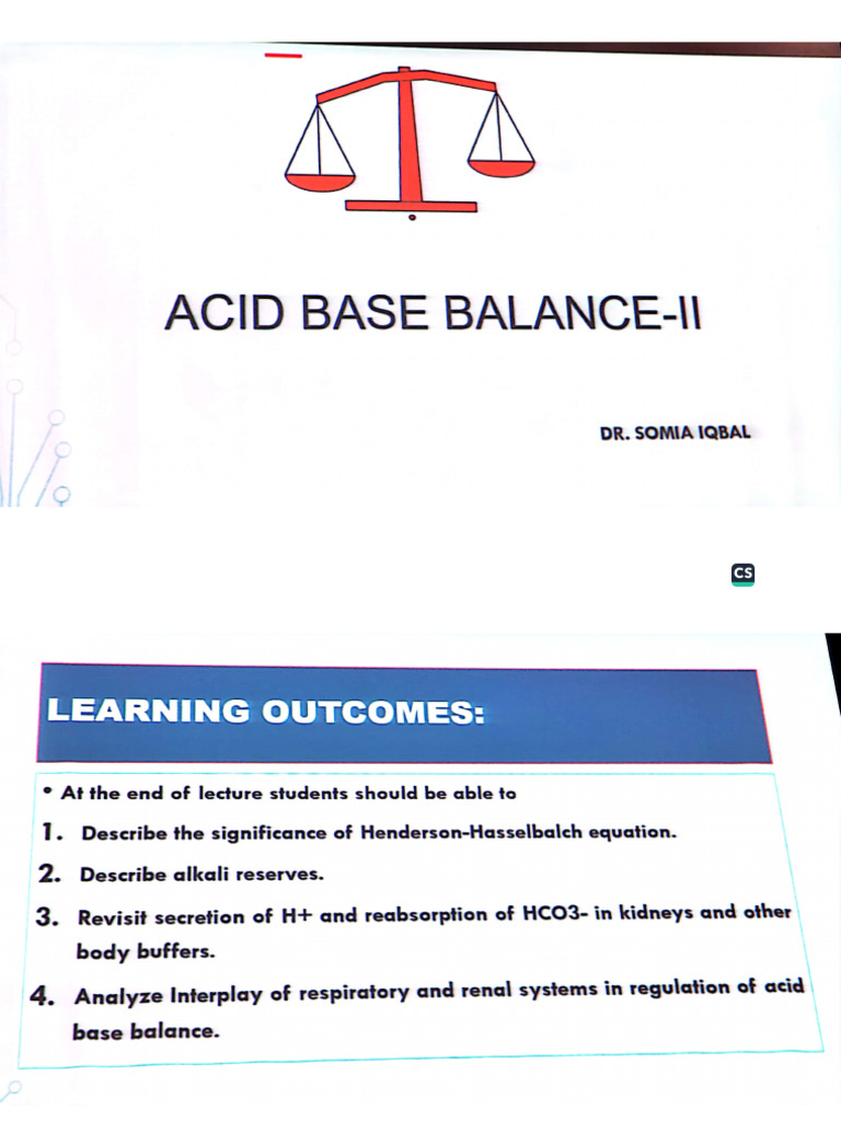 Acid Base Balance 2 | PDF