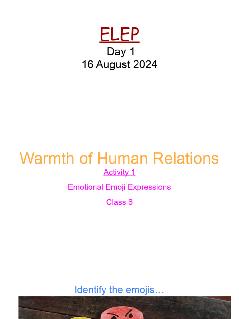 Emojis in Human Relations Activity | PDF