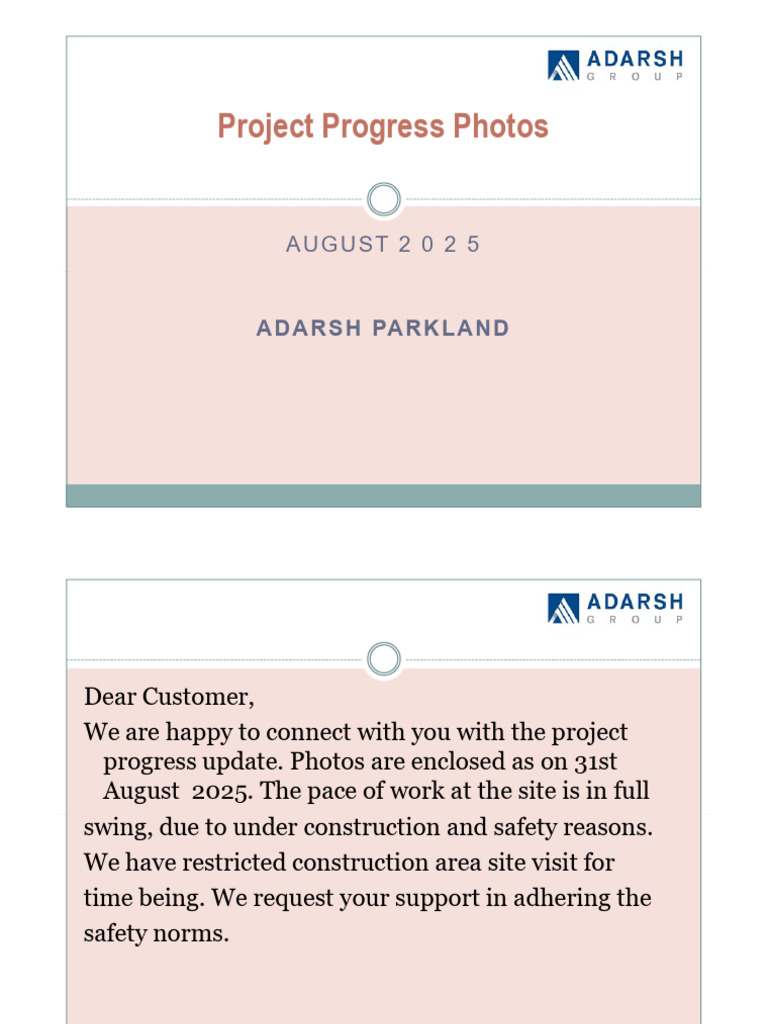 August Month Progress Report | PDF