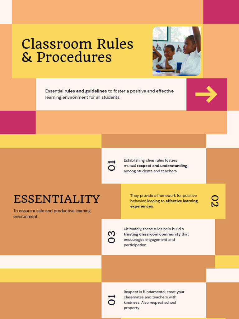 Essential Classroom Rules for Students | PDF | Learning | Classroom