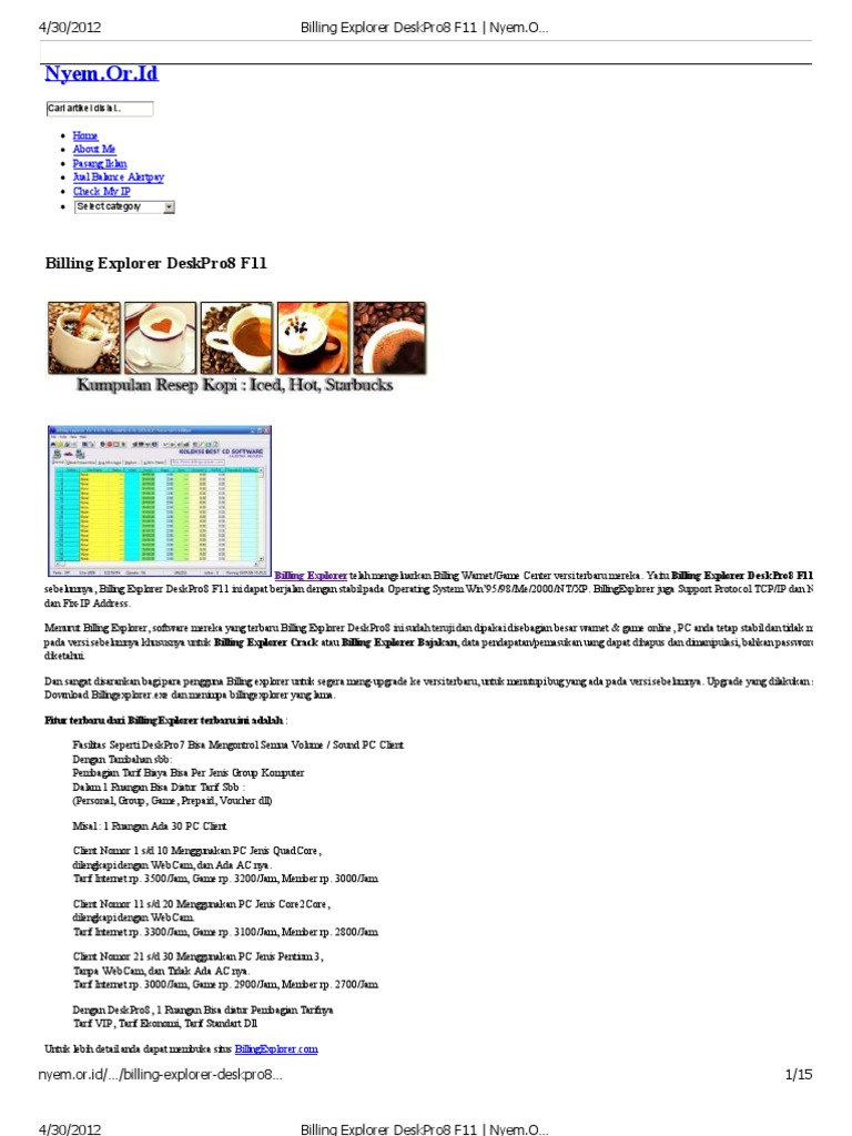 Billing Explorer DeskPro8 F11 - Nyem - Or.id | PDF