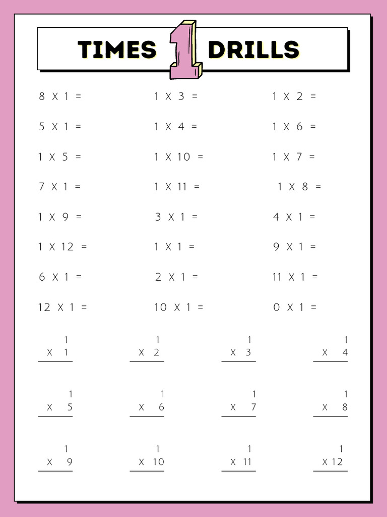 Multiplication Facts | PDF