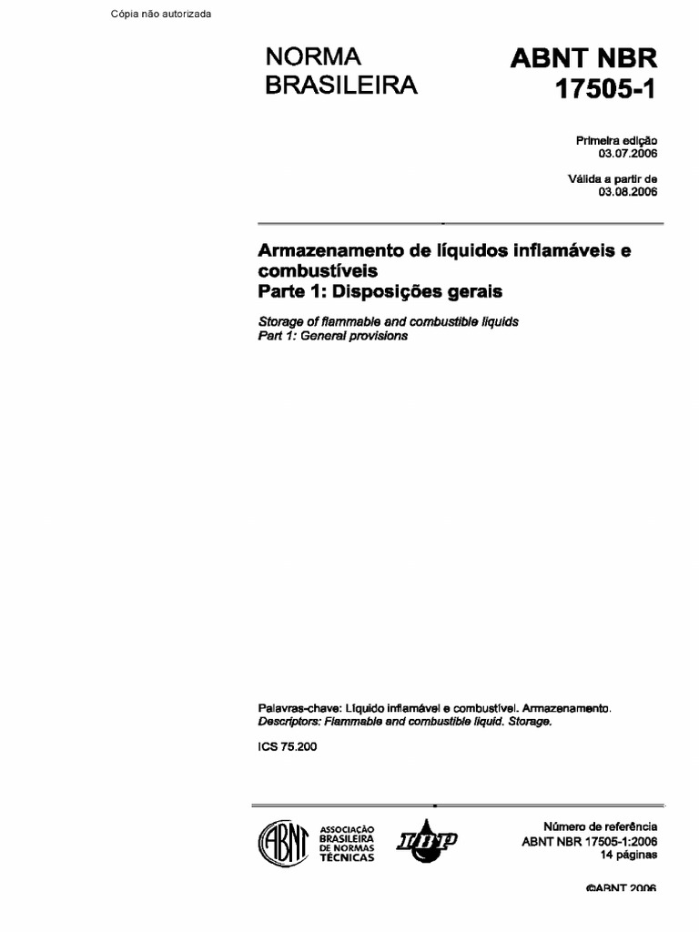 Abnt NBR 17705 2006 Completa | PDF