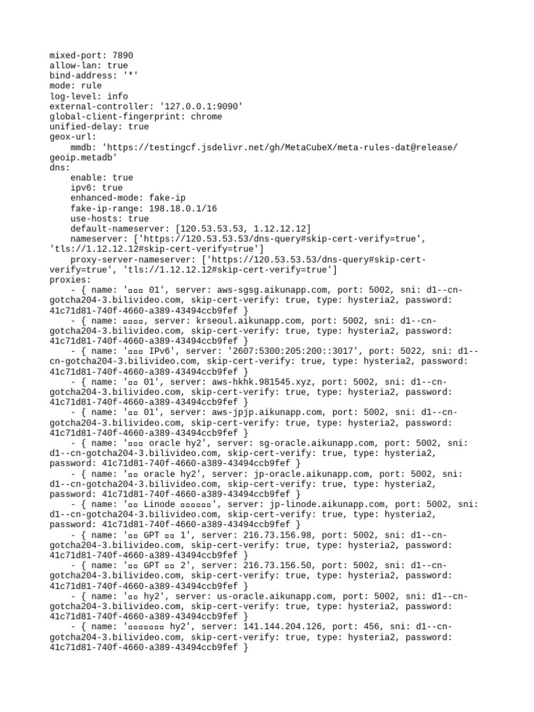 配置文件 yaml | PDF | Transport Layer Security | Communications Protocols