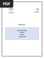 Project - Term 3 Grade 8 | PDF | Mathematics | Geometry