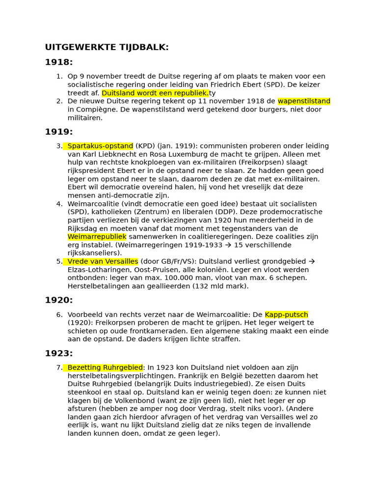 Geschiedenis TP4 VWO4 | PDF