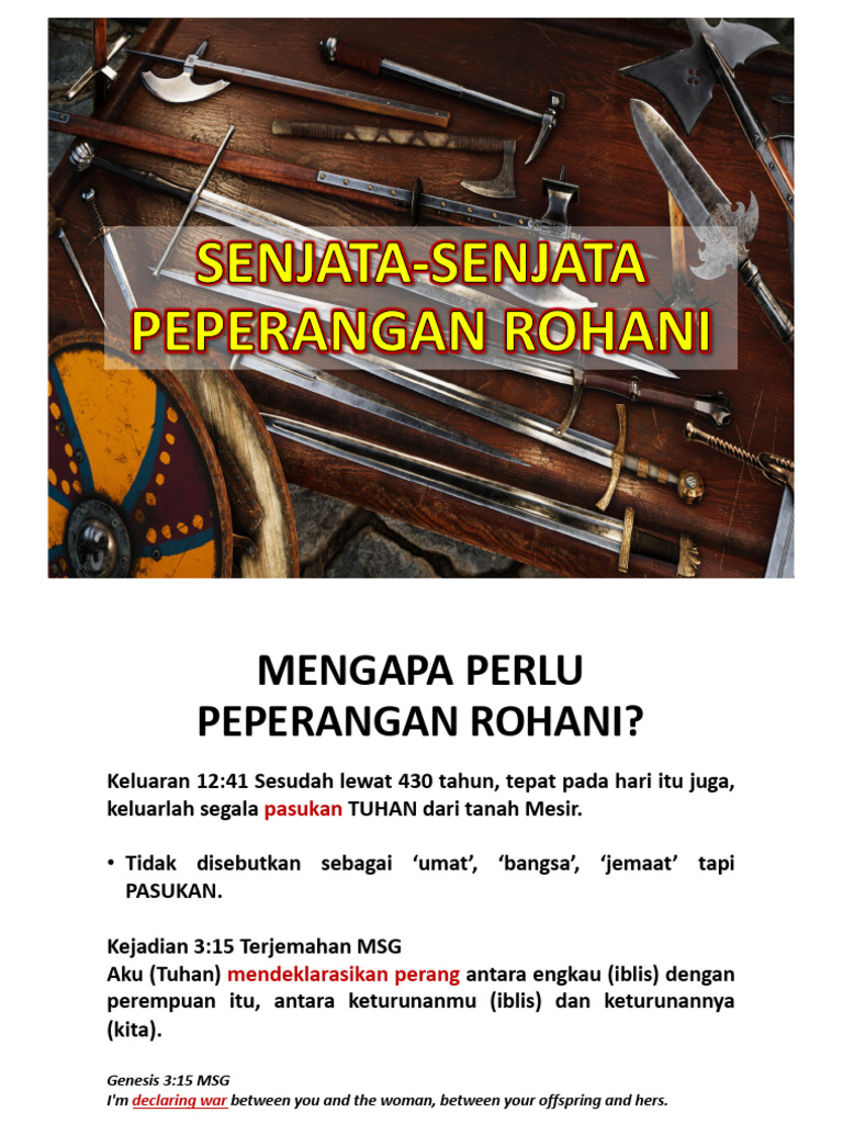Peperangan Rohani dan Senjata Allah | PDF