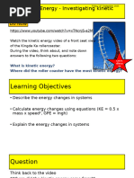 Roller Coaster Physics Activity Guide | PDF | Kinetic Energy ...