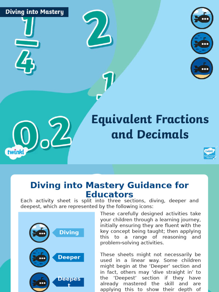 Powerpoint - Equivalent Fractions and Decimals | PDF | Number Theory ...