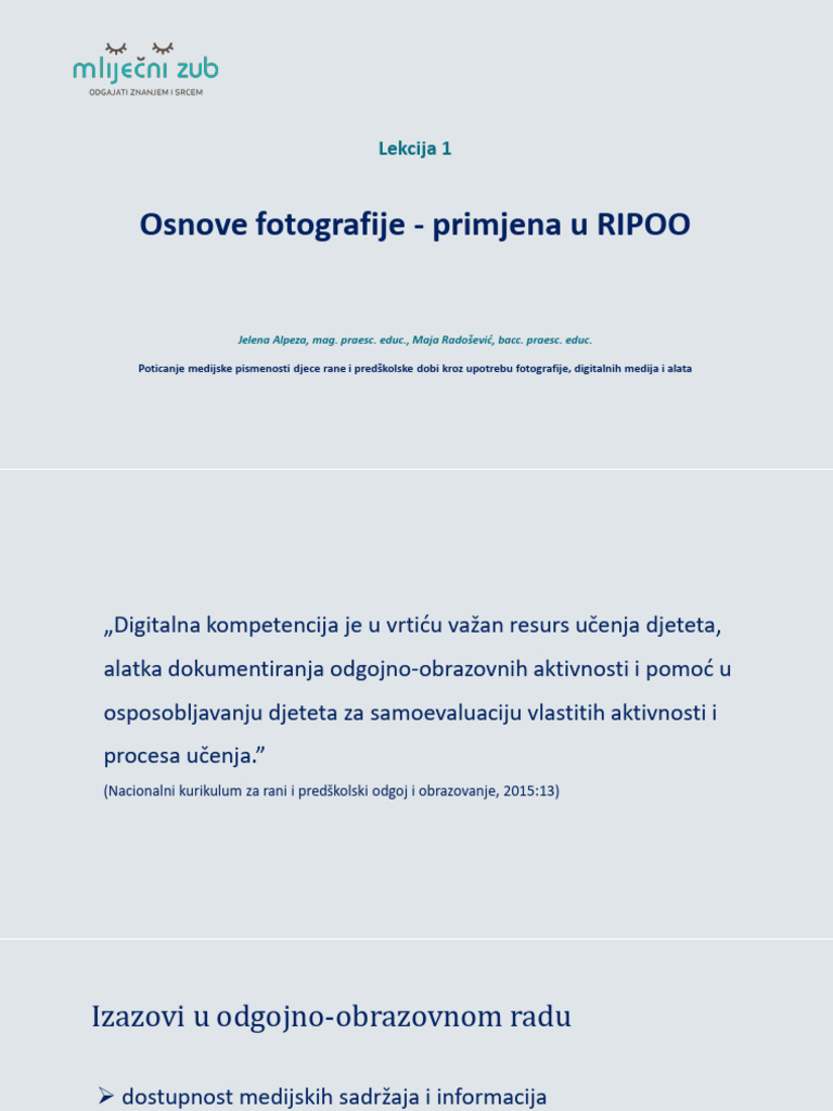 1675673682-Lekcija 1 - Osnove Fotografije | PDF