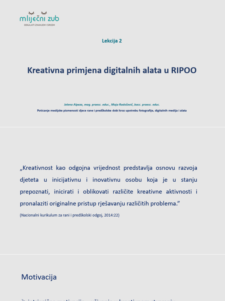 1675673700-Lekcija 2 - Kreativna Primjena Digitalnih Alata | PDF