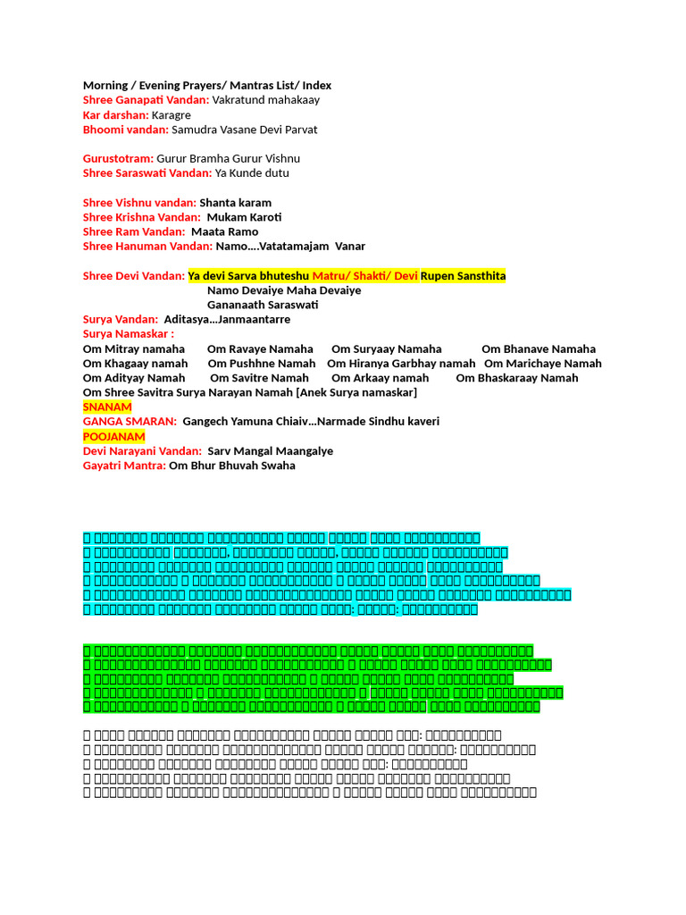 03 Morning Prayers | PDF