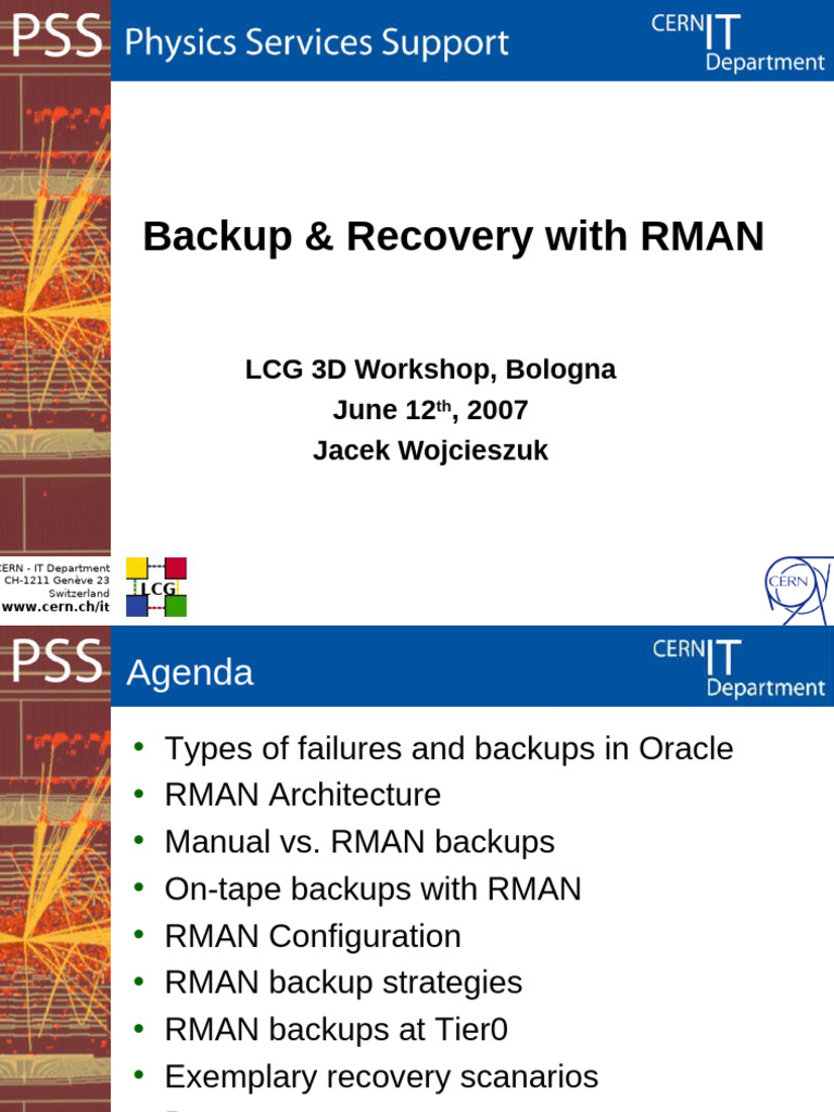 Rman 3 | PDF | Backup | Databases