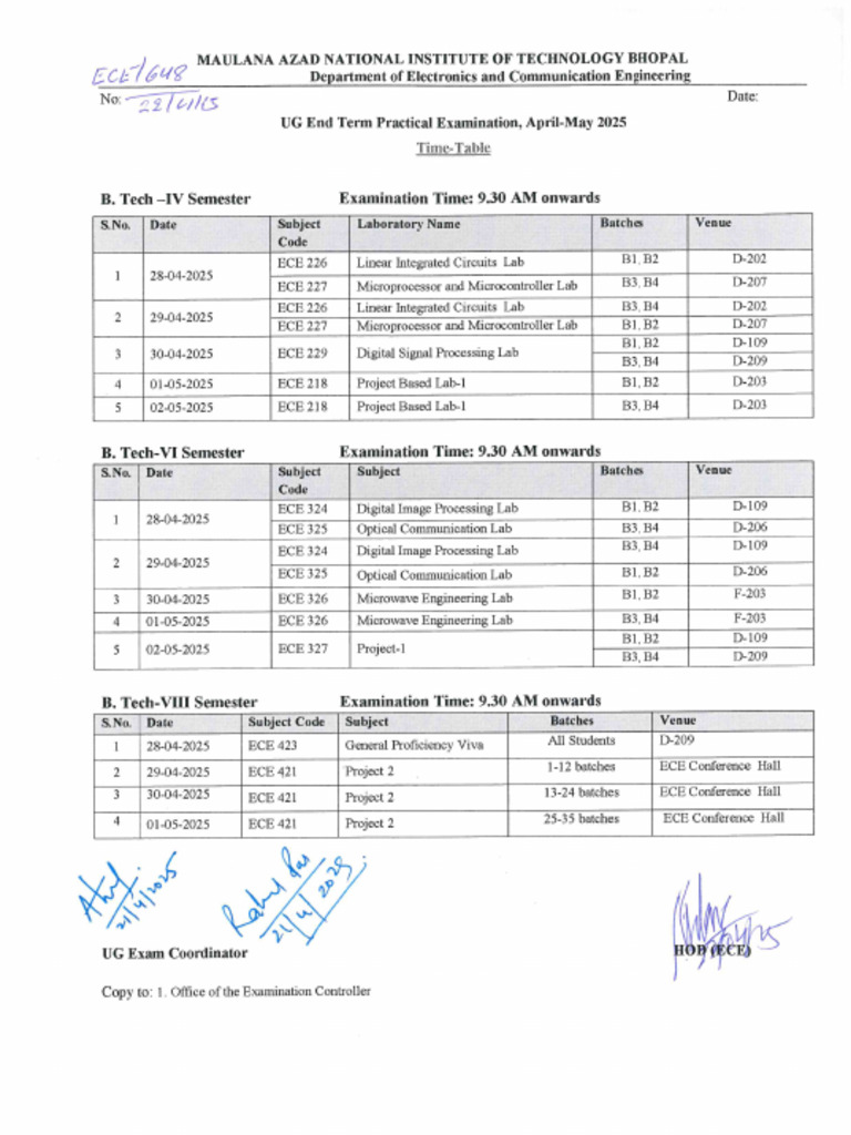 UG Exam TT - 250423 - 163233 | PDF