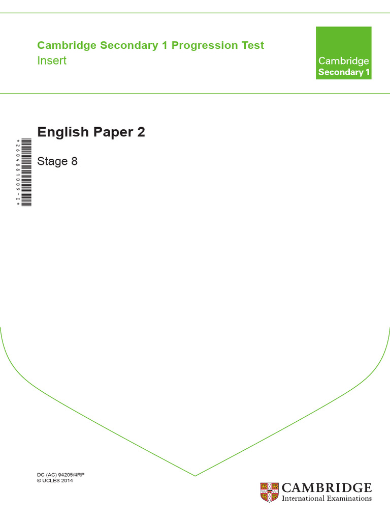 Cambridge English Paper 2: White Fang Excerpt | PDF