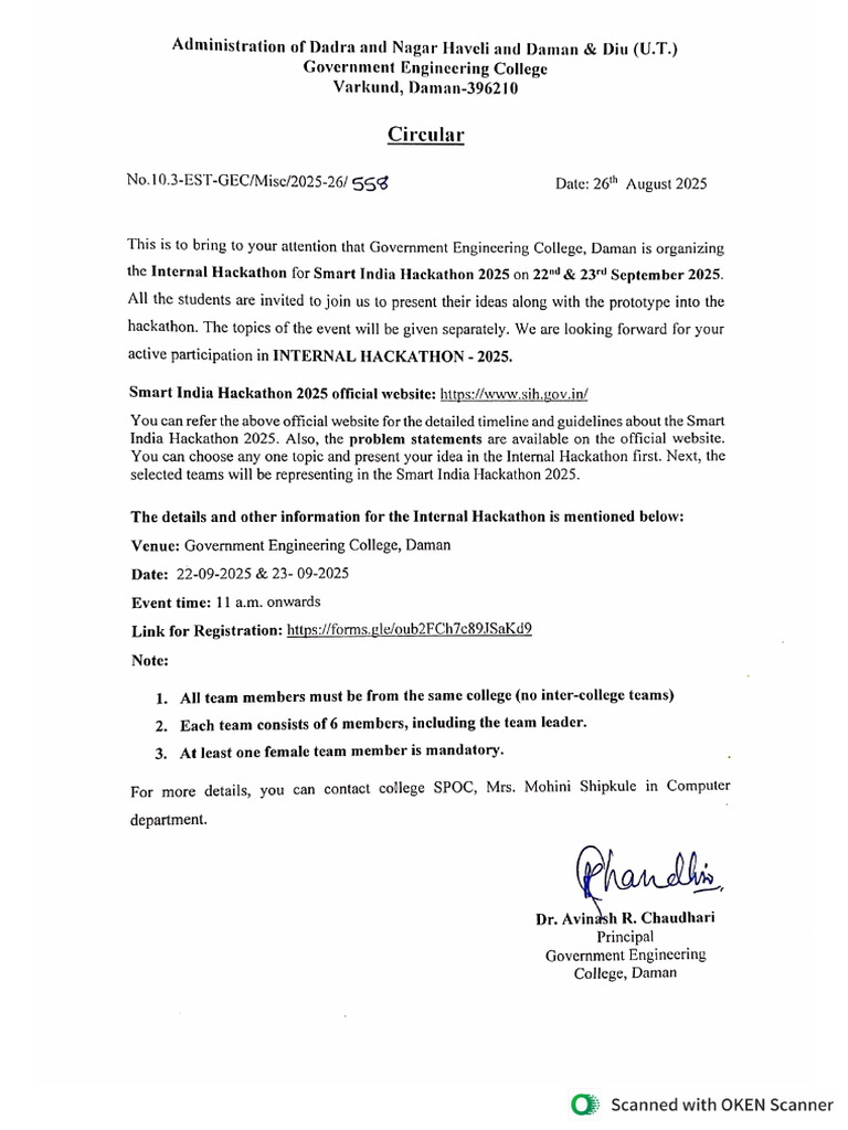 Internal Hackathon | PDF