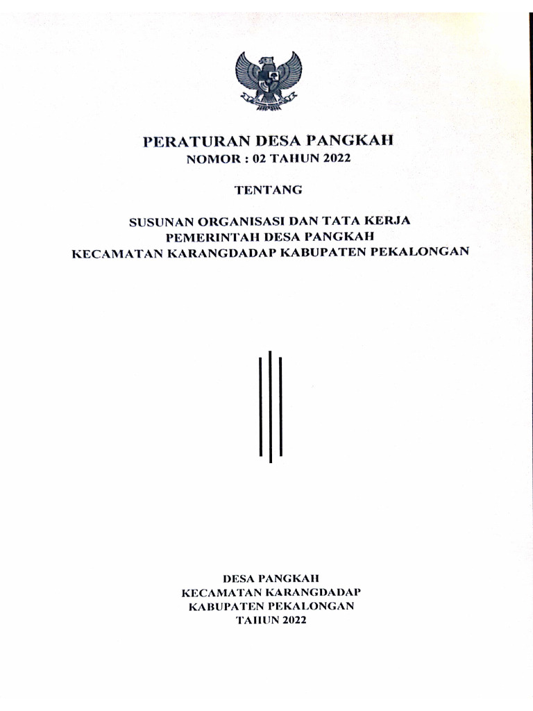 SOTK Pemdes Pangkah | PDF