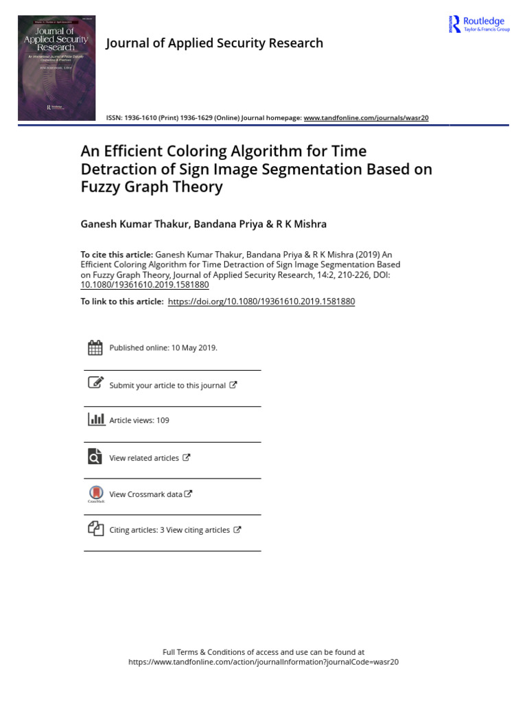 An Efficient Coloring Algorithm for Time Detraction of Sign Image Segmentation Based on Fuzzy ...