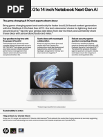 HP ProStudio 4 All-In-One G1i 23.8 Inch Desktop AI PC - Datasheet | PDF | Usb | Windows 10