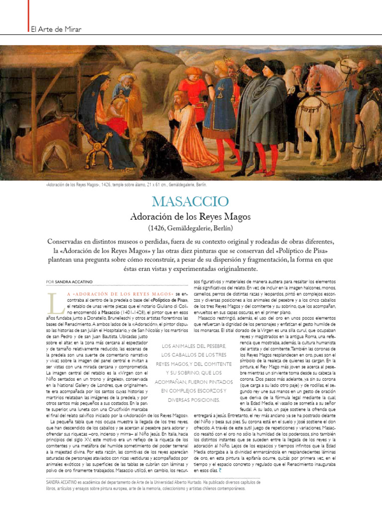 Políptico de Pisa: Masaccio y su arte | PDF