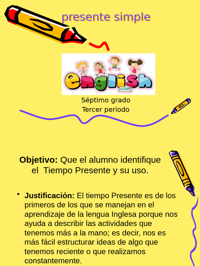 Tiempo Presente Simple | PDF | Verbo | Morfología Lingüística