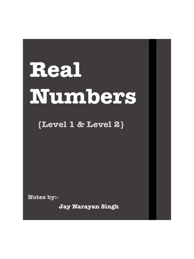 Real Numbers | PDF