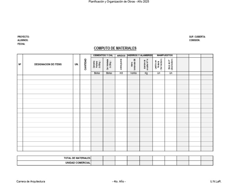 Computo de Materiales | PDF | Albañilería | edificio