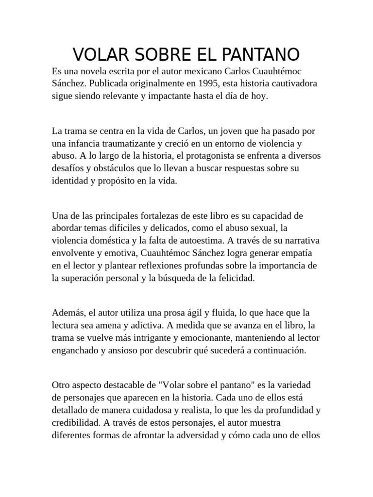 Volar Sobre El Pantano | PDF