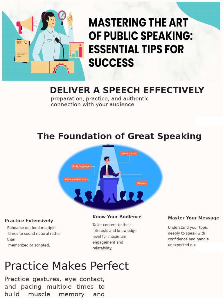 Effective Speech Delivery Tips | PDF | Body Language | Human Communication