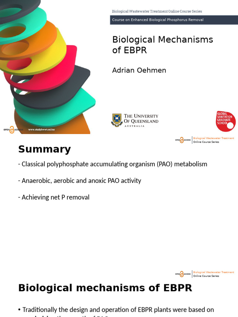 EBPR Course: Biological Phosphorus Removal | PDF | Cellular Respiration ...