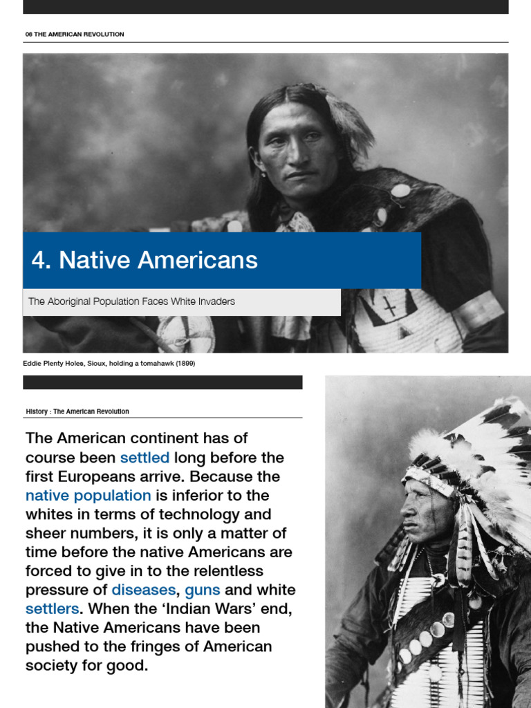 06 AMERICAN REVOLUTION 04 Native Americans | PDF | Chief Joseph | Sioux