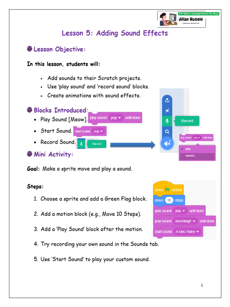 Level2 - Lesson5 - Scratch 13-8-2025 | PDF