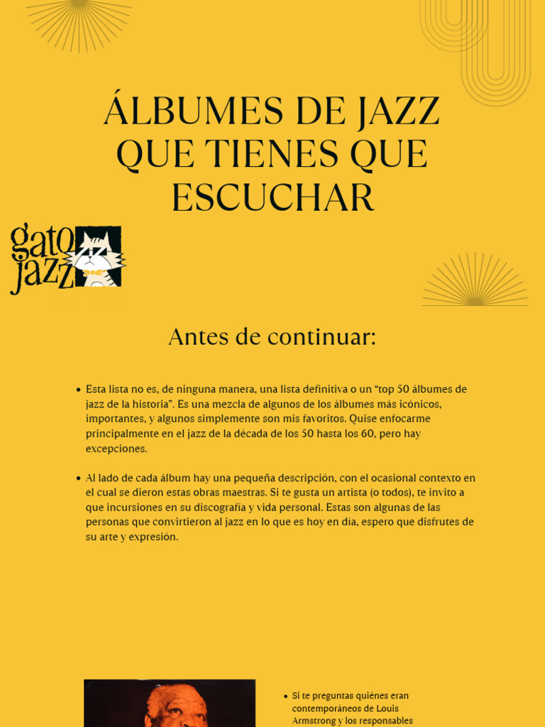Álbumes de Jazz Que Tienes Que Escuchar | PDF | Jazz | Jazz americano