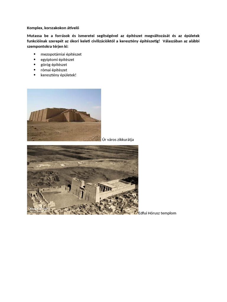 Komplex Ókori Építészet | PDF