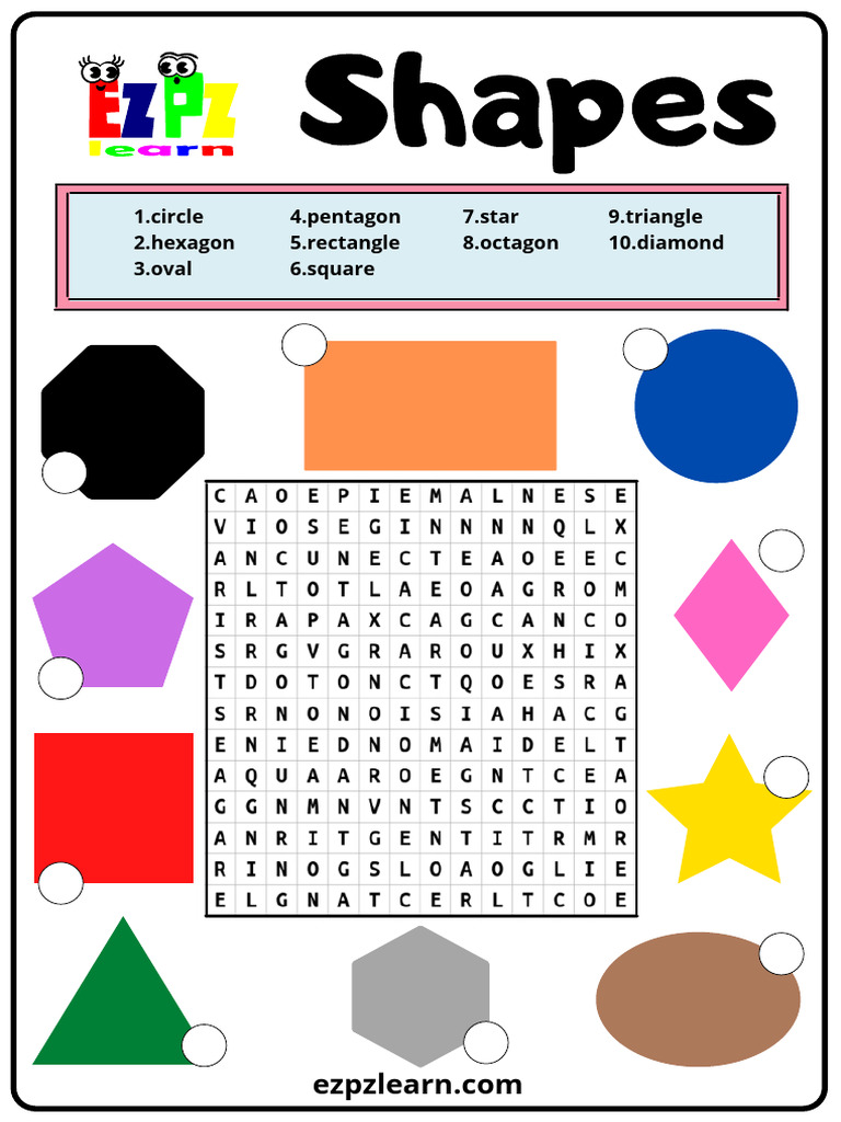 Shapes Word Search 2 | PDF