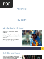 MS Dhoni Biography | PDF