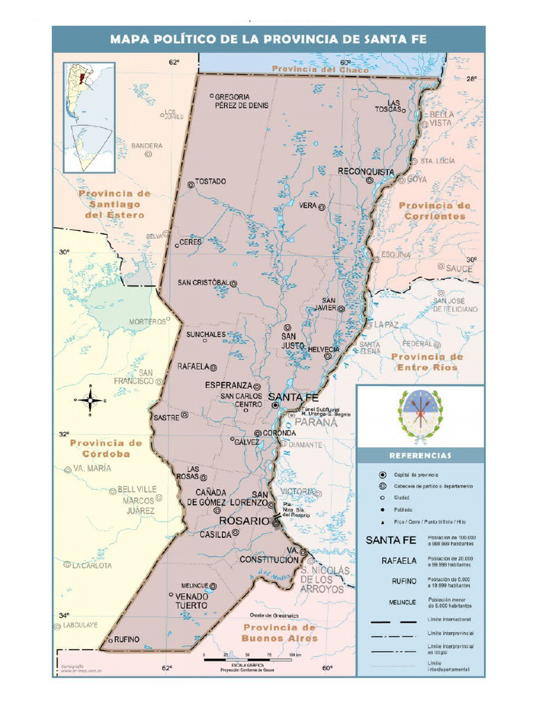 Mapas Politico Argentino e Santa Fe | PDF