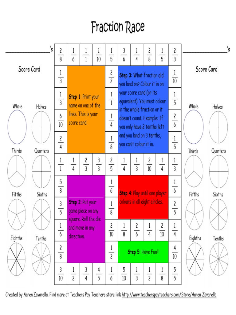 Fraction Race | PDF | Mathematics | Discrete Mathematics