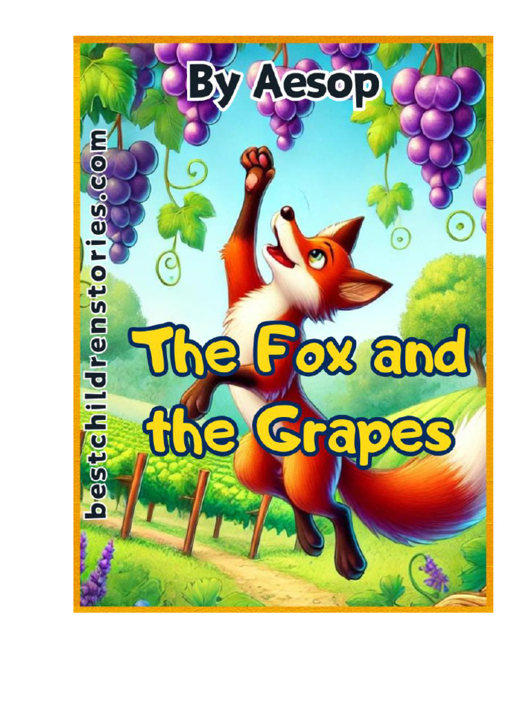 The Fox and the Grapes: Aesop's Fable | PDF
