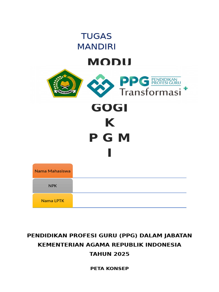 Contoh Tugas Mandiri Modul 2 Pedagogik Pgmi | PDF